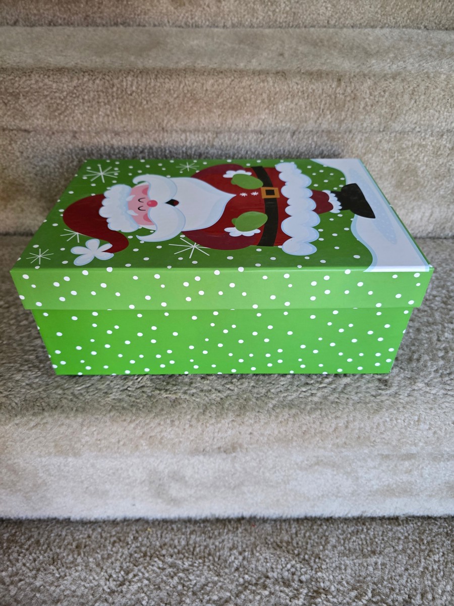 Santa Holiday Card Box